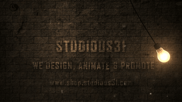 Dark Light Bulb Horror Logo Intro After Effects Template - Studious31