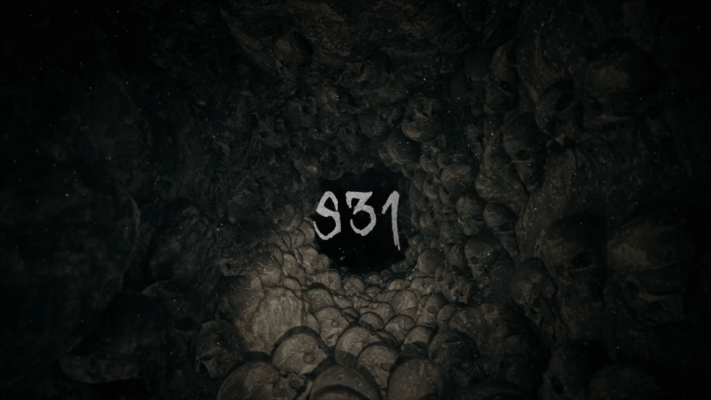 Dark Skull Tunnel Horror Halloween Title Intro After Effects Template
