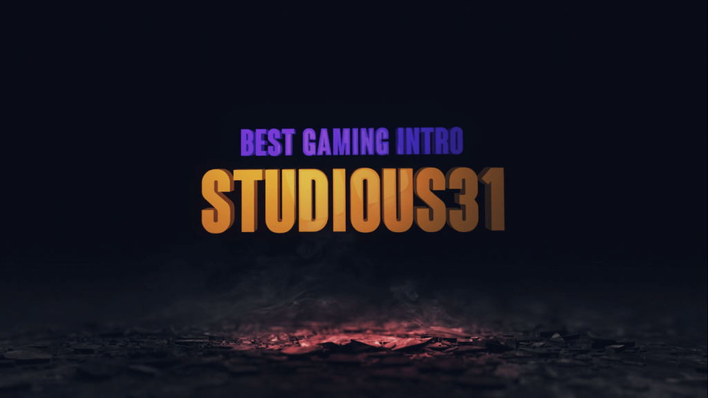 3D Grunge Gaming Dark Logo Intro Video After Effects Template