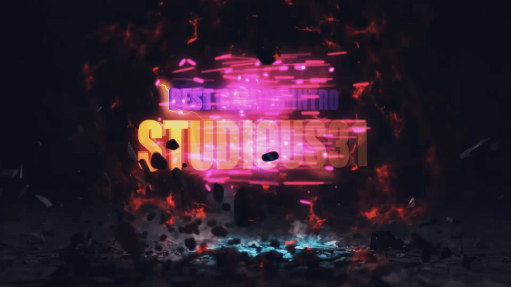 3D Grunge Gaming Dark Logo Intro Video After Effects Template