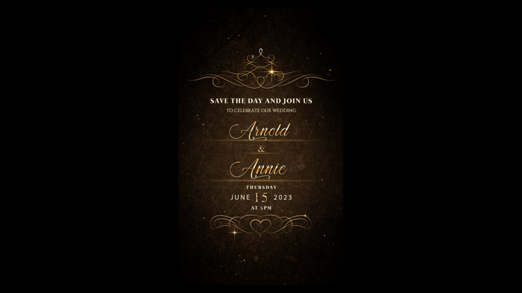 Wedding Invitation Dark Video Style V1 After Effects Template - Studious31