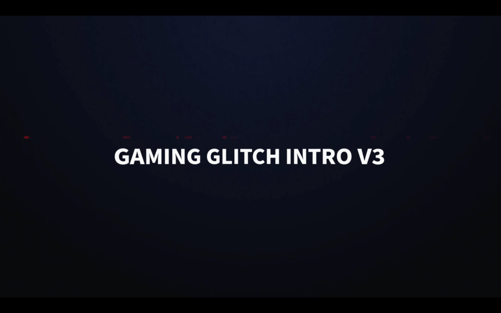 Gaming Glitch Logo Intro V3 After Effects Template - Studious31