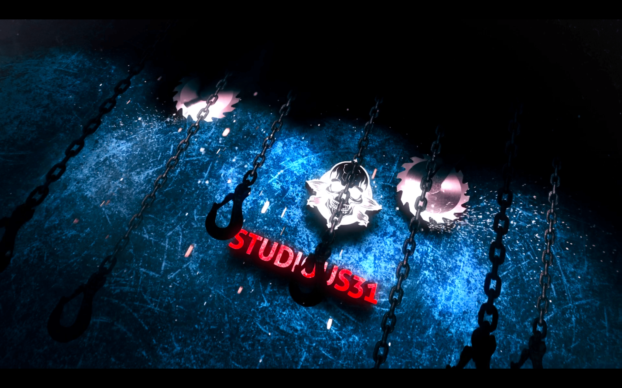 3D Dark Horror Cinematic Logo Intro After Effects Template - Studious31
