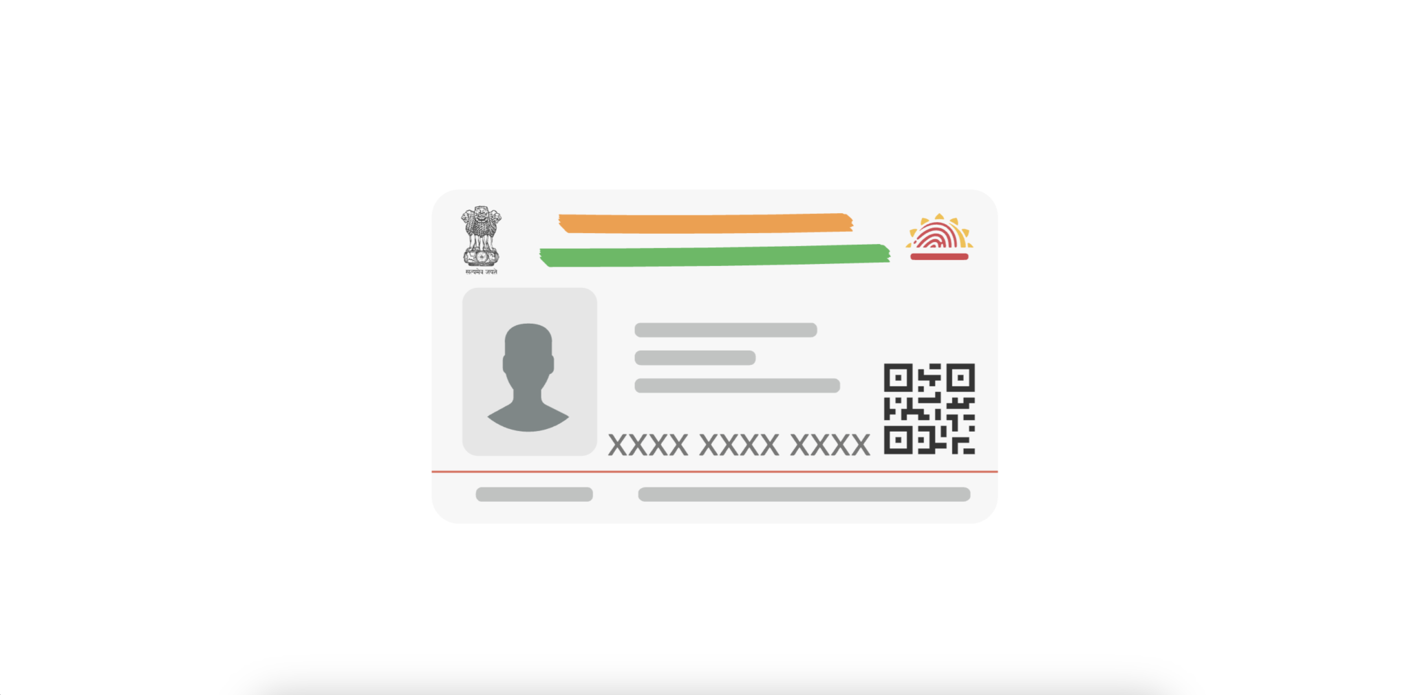Aadhar Card Indian Identity Vector SVG Lottie Animation Pack Studious31