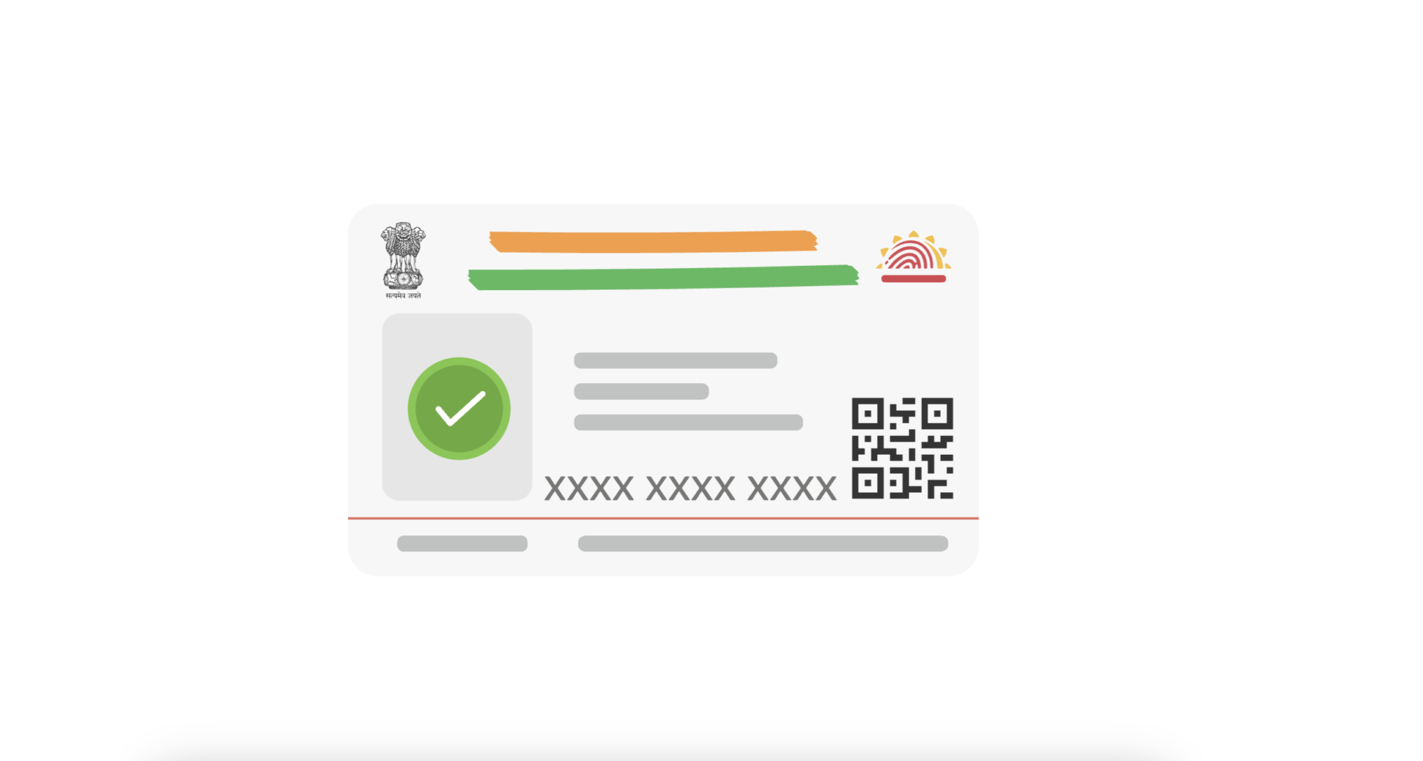 Aadhar Card Indian Identity Vector SVG Lottie Animation Pack Studious31