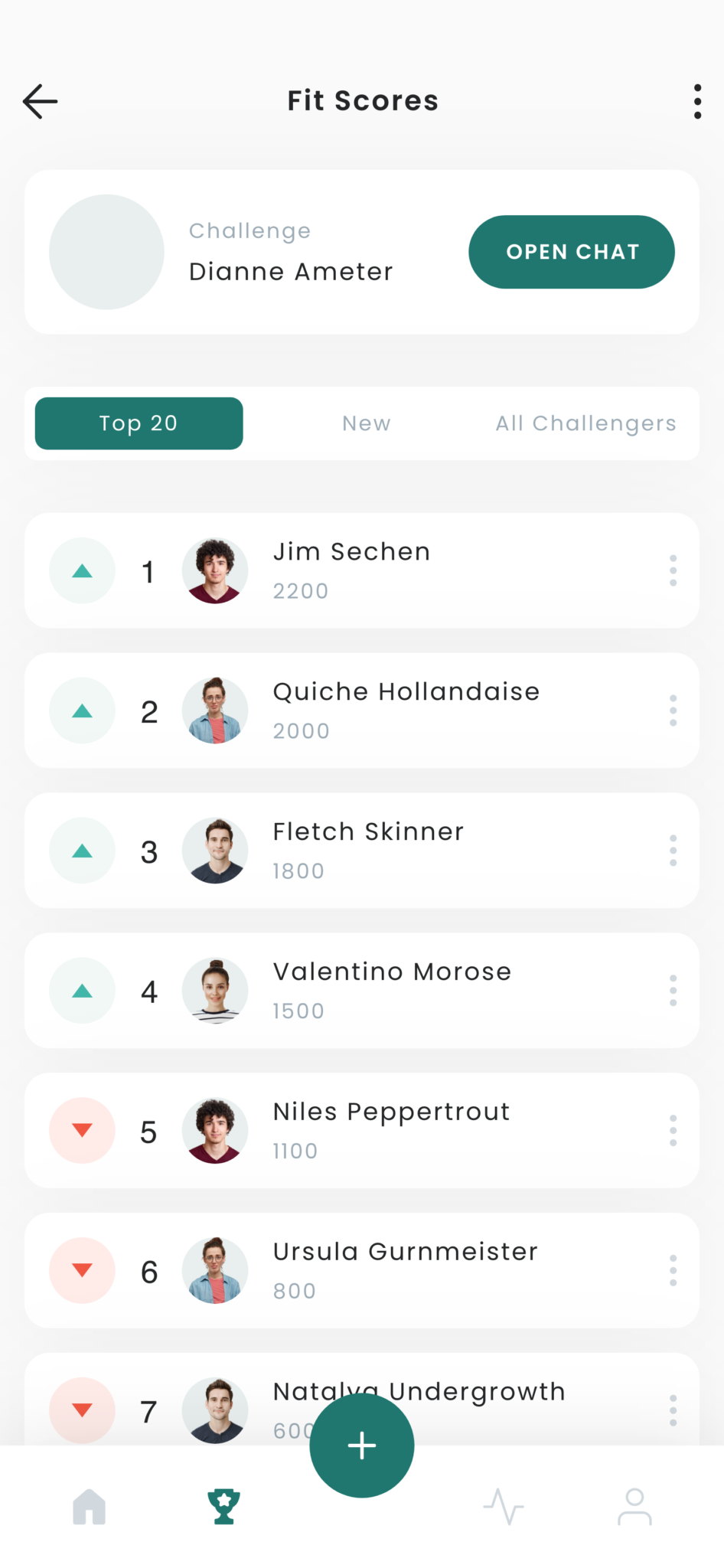 Free Training Fitness App UI Design Adobe XD Template - Studious31