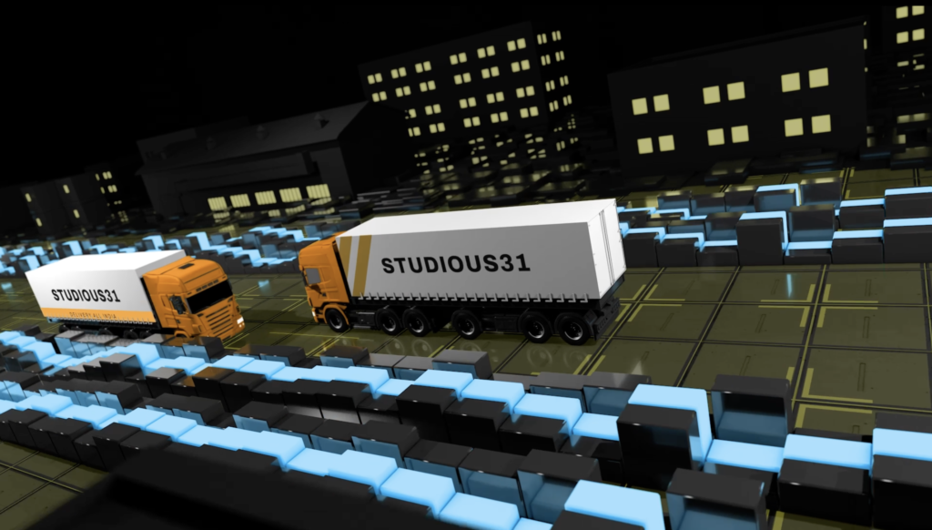 Truck Logistics Company Logo Intro Video AE Template - Studious31